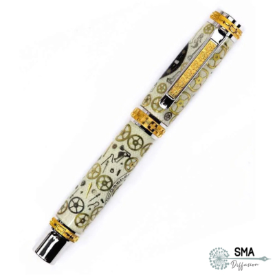 Mécanismes de stylos plume Jupiter placage Titane et Rhodium ou titane ...